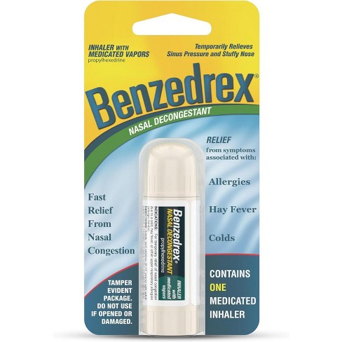 Benzedrex Nasal Decongestant Inhaler, 1 Count : Target