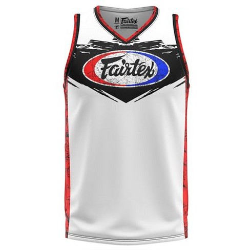 Fairtex Js10 Muay Thai Grunge Shield Jersey White/black Xl : Target