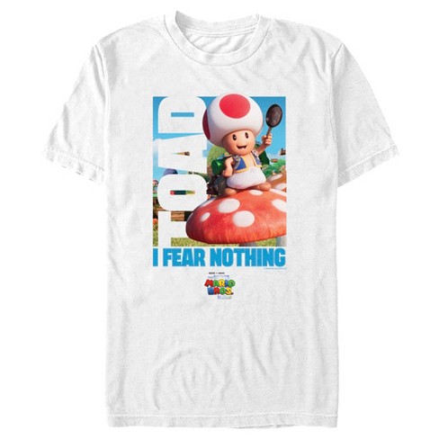 Men's The Super Mario Bros. Movie Toad I Fear Nothing T-shirt : Target