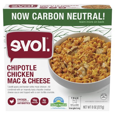 Evol Frozen Chipotle Chicken Macaroni And Cheese - 8oz : Target