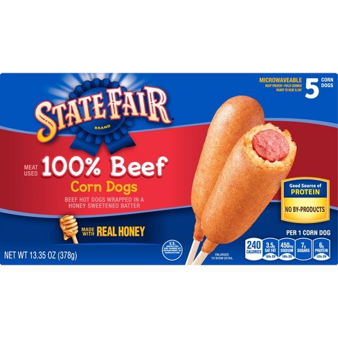 State Fair Frozen Beef Corn Dogs - 13.35oz/5ct : Target