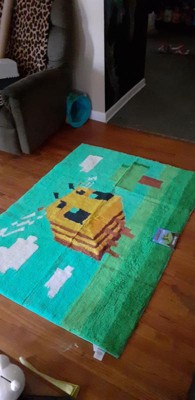 3'4"x4'6" Minecraft Bee Accent Rug : Target