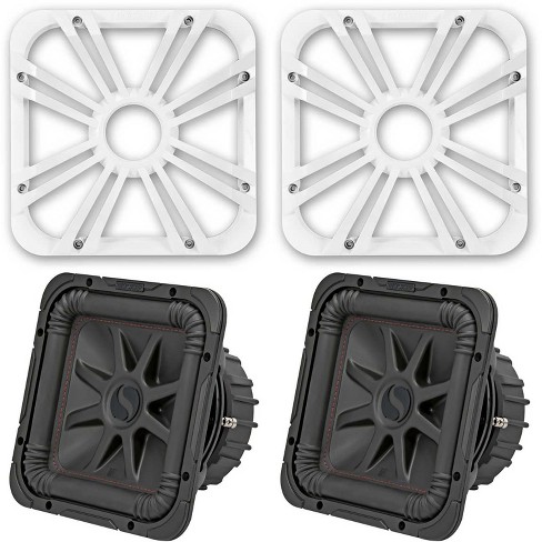 Kicker (2) 45l7r104 L7r 10-inch (25cm) Subwoofer, Dual Voice Coil, 4 ...