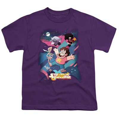 Boys' Steven Universe Group Shot T-Shirt, Purple, Medium : Target