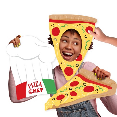Big Dot Of Happiness Pizza Party Time - Chef Hat And Pizza Slice ...