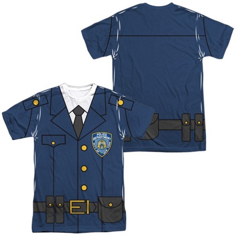 Popfunk New York City Police Uniform Front-back Print Adult Sublimated ...