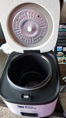 Rice Robot Rice Cooker 4.5 Cups Cooked Electric Mini Rice Maker Pot ...