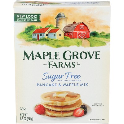 Maple Grove Farms Pancake & Waffle Mix Sugar-free - Case Of 8 - 8.5 Oz ...