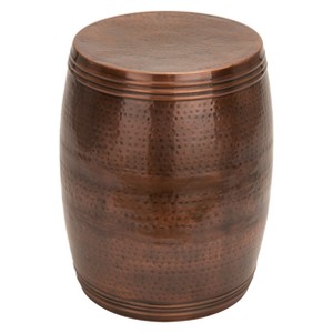 Metal Drum Accent Table Bronze Olivia May Target