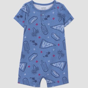 Carter's Just One You® Baby Boys' 4th of July USA Short Sleeve Romper ...
