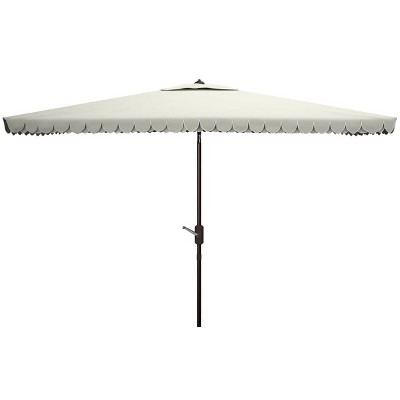 Elegant Valance 6.5 X 10 Ft Rectangle Patio Outdoor Umbrella - Beige ...