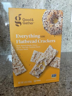 Flatbread Crackers Everything Seasoned - 5oz - Good & Gather™ : Target