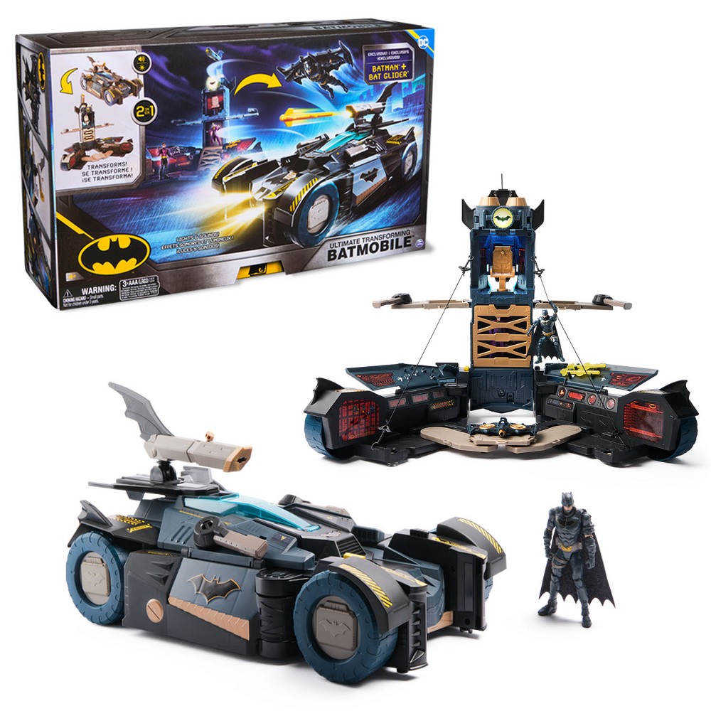 DC Comics Batman Ultimate Transforming Batmobile Playset with ...