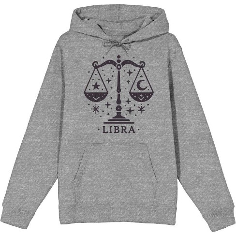 Libra Zodiac Sign Adult Long Sleeve Hoodie : Target