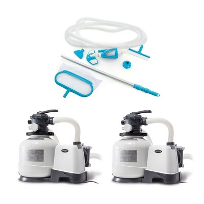 Intex Deluxe Cleaning Maintenance Swimming Pool Kit With Vacuum & Pole ...