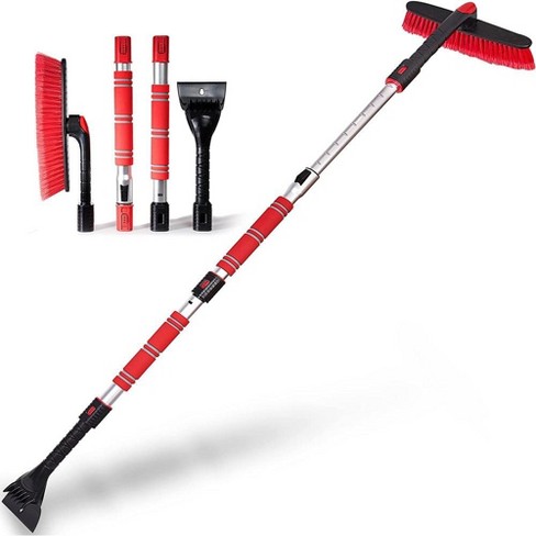 Zone Tech Extendable Snow Brush And Ice Scraper For Car, 62" 2-1 And ...