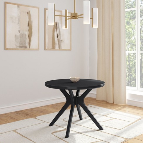 Plank+beam Verso Round Dining Table, 38 Inch Solid Wood Kitchen ...