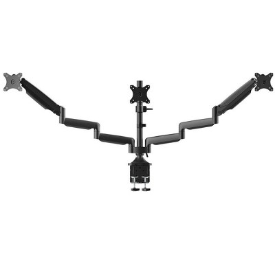Mount-it! Full Motion Triple Monitor Mount 3 Screen Desk Stand For Lcd ...