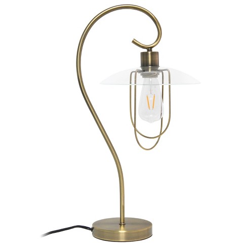 Modern Metal Scroll Table Lamp Antique Gold - Lalia Home : Target