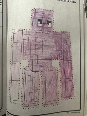 Crayola 96pg Minecraft Coloring Book With Sticker Sheet : Target