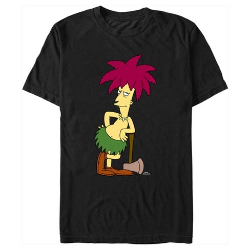 Men's The Simpsons Sideshow Bob Portrait T-shirt - Black - Small : Target