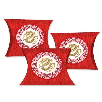 Big Dot Of Happiness 2024 Year Of The Dragon Favor Gift Boxes - Lunar ...