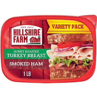 Hillshire Farm Ultra Thin Honey Roasted Turkey Breast & Smoked Ham ...