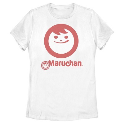 Women's Maruchan Big Face Mascot T-shirt - White - Medium : Target