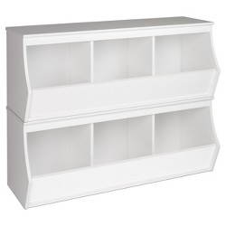 Fremont Entryway Storage Cubbie 3 Bin White - Prepac : Target