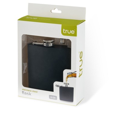 Trueflask 6 Oz Matte Black Flask By True : Target