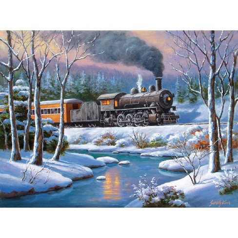 Sunsout Winter Forest Express 1000 Pc Jigsaw Puzzle 41619 : Target