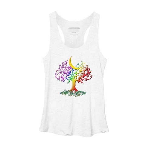 Design By Humans Rainbow Pride Tree Of Life By Fluffydstroyer Racerback ...