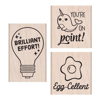 Hero Arts Brilliant Effort Wood Stamps Set : Target