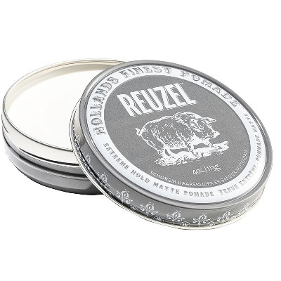 Reuzel Strong Hold Water Soluble (blue) Pomade (4 Oz) High Shine And ...