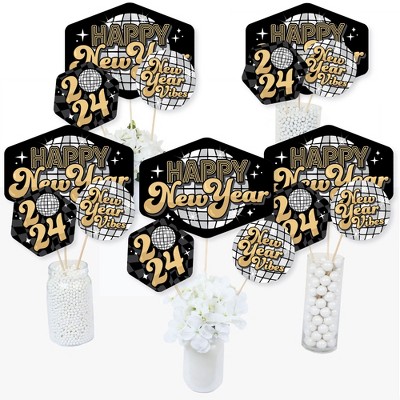 Big Dot Of Happiness Hello New Year - 2024 Nye Party Centerpiece Sticks ...