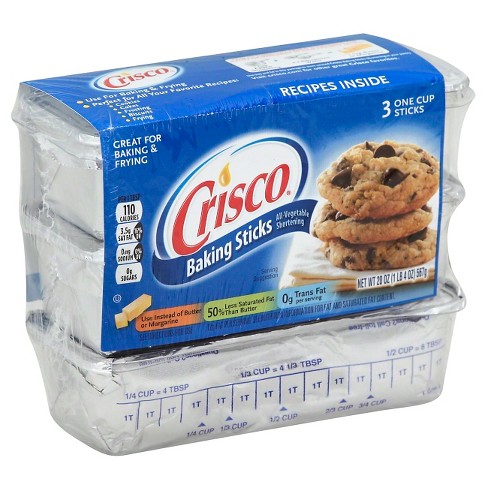 Crisco All-Vegetable Shortening Baking Sticks - 3ct/20oz : Target