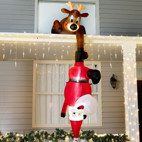 Syncfun 8ft Hanging Christmas Inflatables Decoration, Reindeer And ...