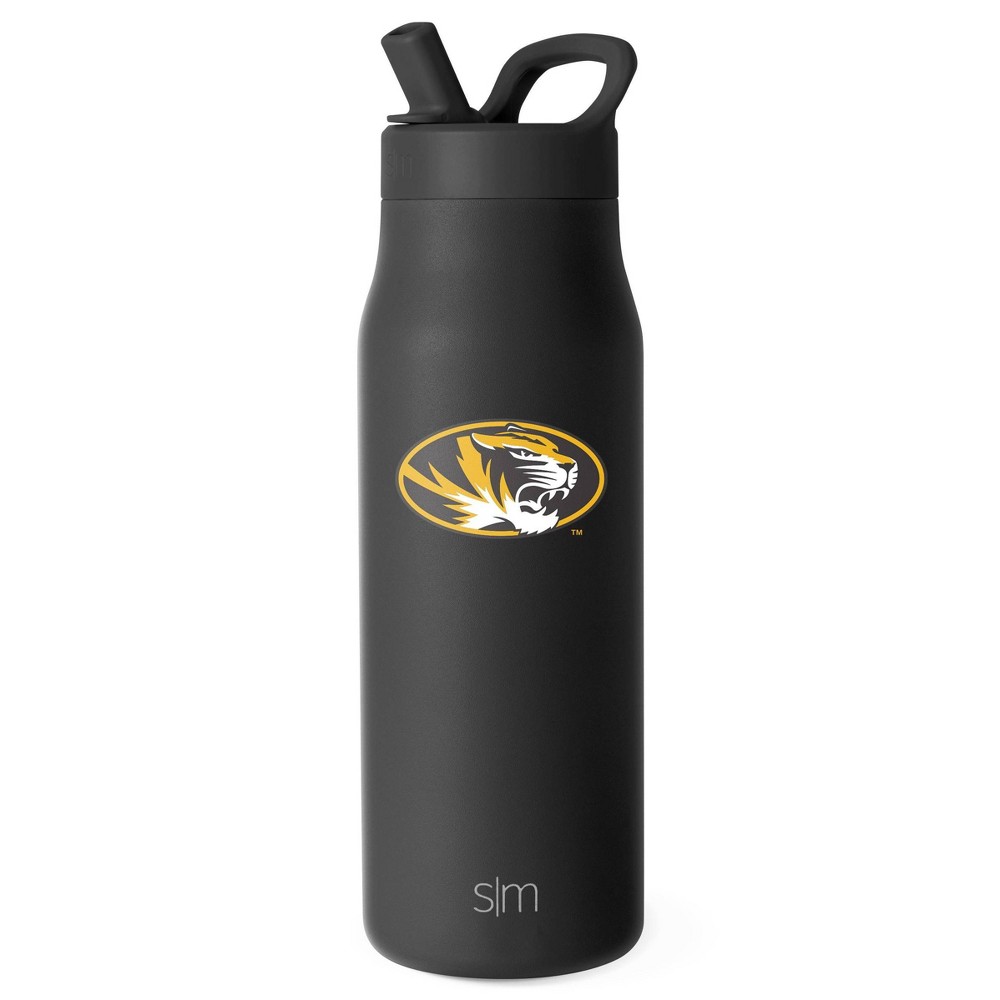 NCAA Missouri Tigers Simple Modern Mesa Stainless Water Bottle - 34oz ...