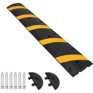 6 Ft Rubber Speed Bump, 25,000 Lbs Heavy Duty Speed Bump for Driveway ...