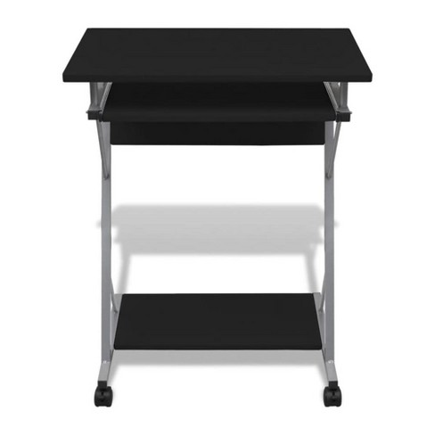 Compact Computer Desk With Pull-out Keyboard Tray Black : Target