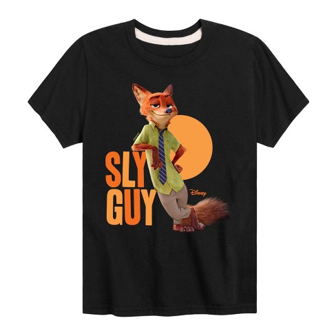 Disney Zootopia Nick Sly Guy Short Sleeve Graphic T-shirt - Black - 3t ...