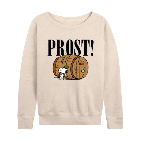 Women's Peanuts Prost Snoopy Root Beer Lightweight French Terry Slouchy ...