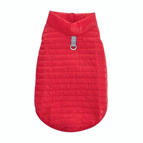 Monty Puffer Jacket In Red /size: Large : Target