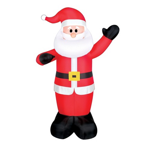 Occasions 6 Foot Inflatable Polyester Pre Lit Waving Santa Claus ...