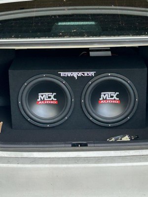Mtx Tnp212d2 12-inch 400-watt Rms Dual Loaded 1200-watt Car Subwoofer Enclosure Audio With Sub ...