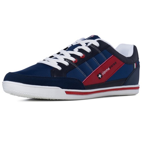 Alpine Swiss Mens Stefan Navy Suede Trim Retro Fashion Sneakers 11 M Us ...