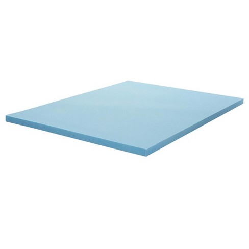 Continental Sleep, 1-inch Gel Memory Foam Mattress Topper, Superior ...