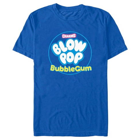 Men's Blow Pop Bubble Gum Emblem T-shirt - Royal Blue - Small : Target