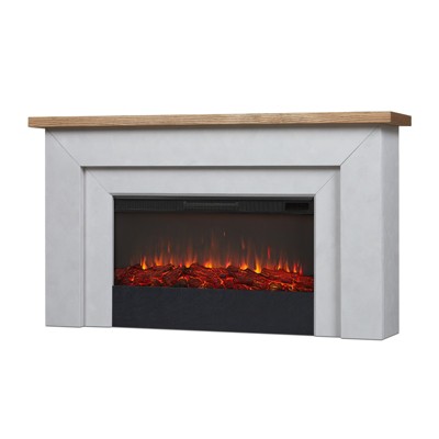 Real Flame Malie 68" Landscape Electric Fireplace, Venetian Gray : Target
