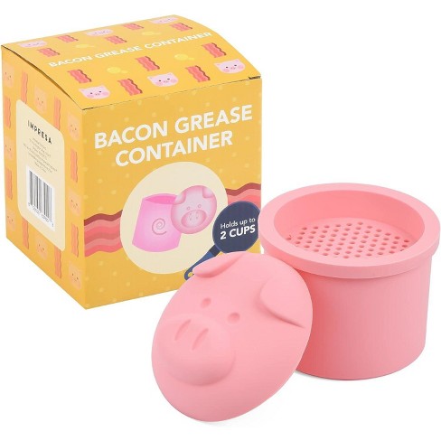 Impresa 2-cup Xl Pig-shaped Grease Container, Novelty Bacon Grease ...